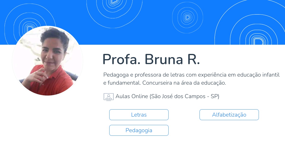 Bruna R. - Pedagoga e professora de letras com... | Profes