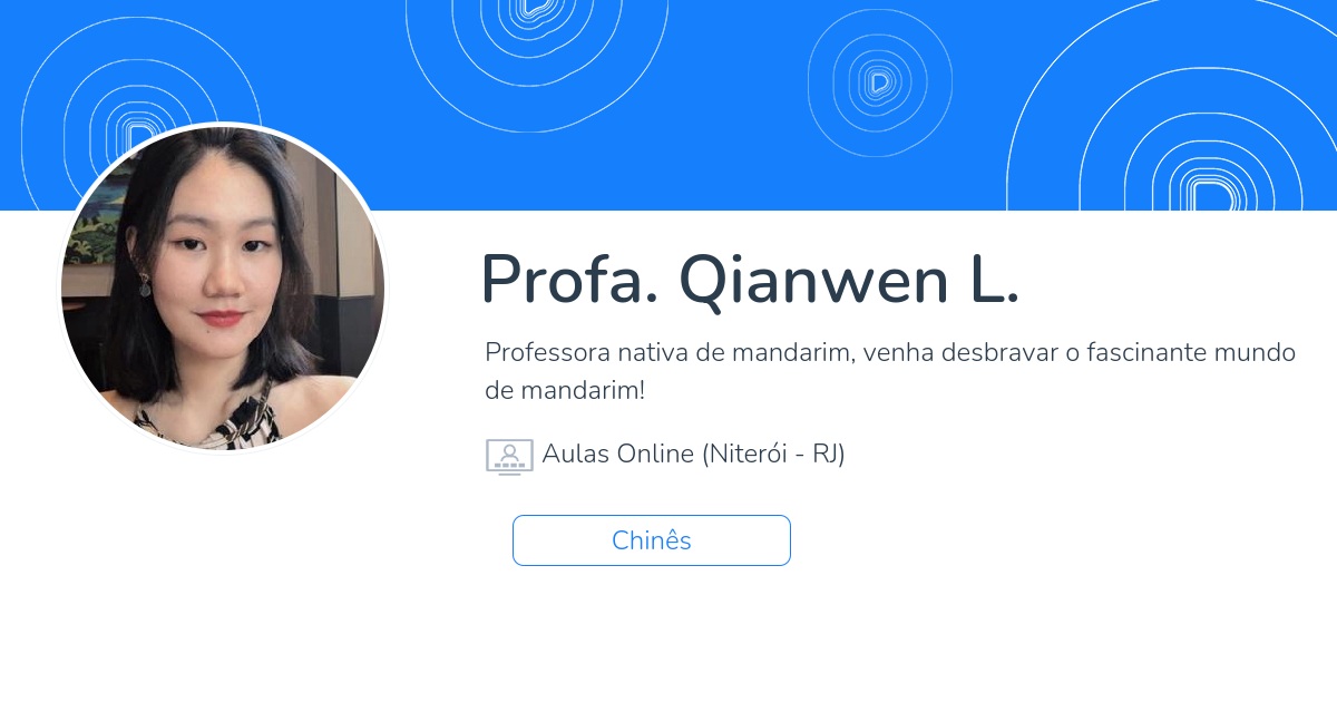Qianwen L. - Professora nativa de mandarim, venha... | Profes
